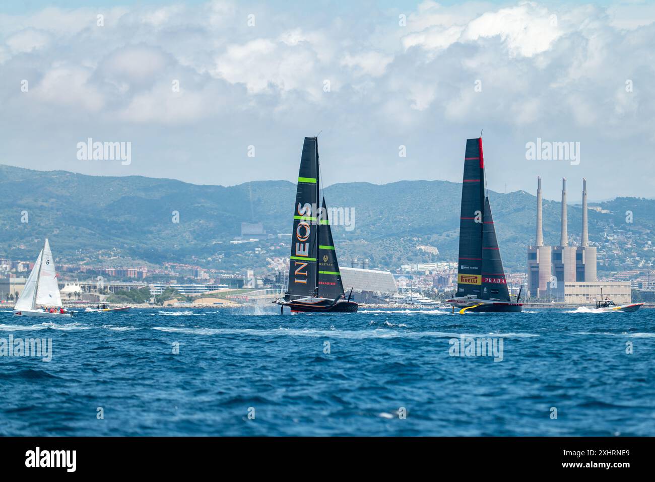 June - 2024, America’s Cup teams racing on the Louis Vuitton 37th ...