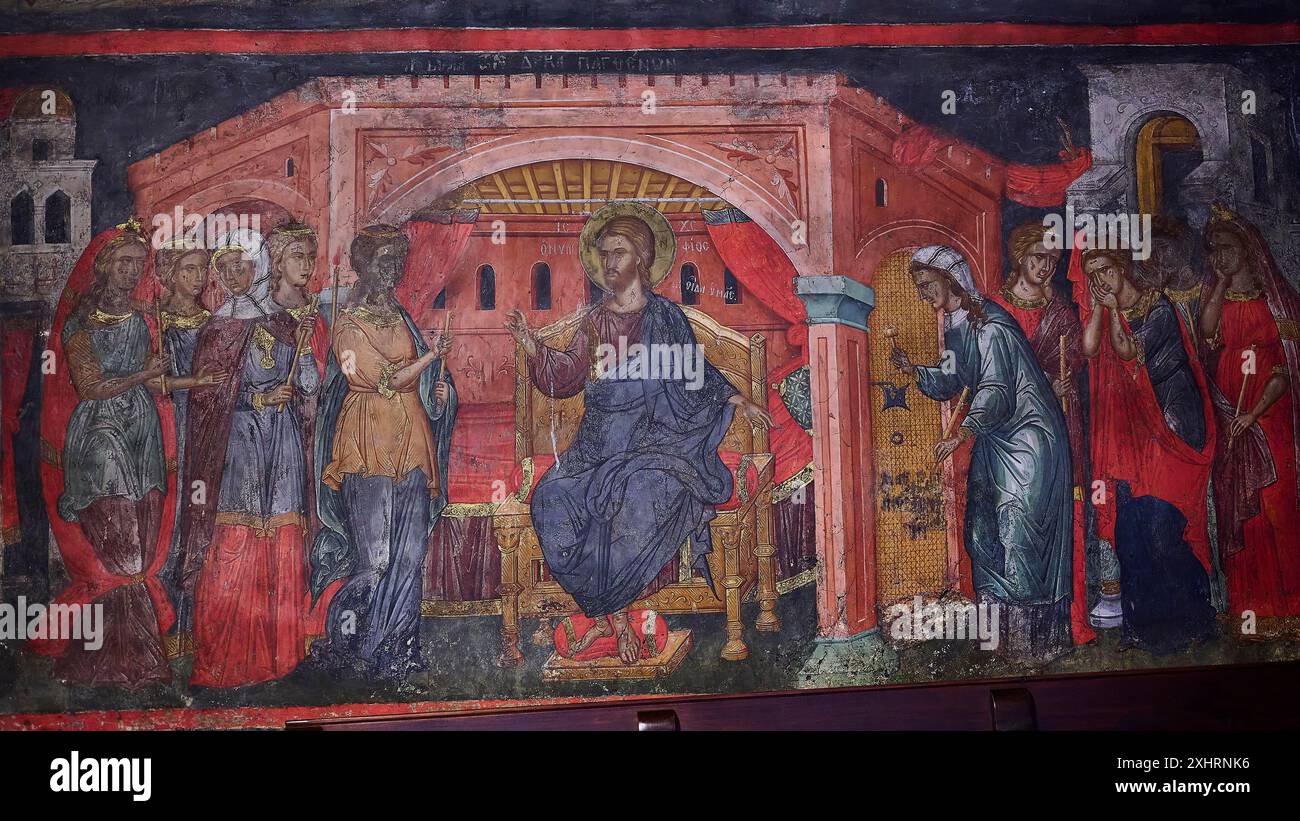 Biblical fresco inside greek hi-res stock photography and images - Alamy