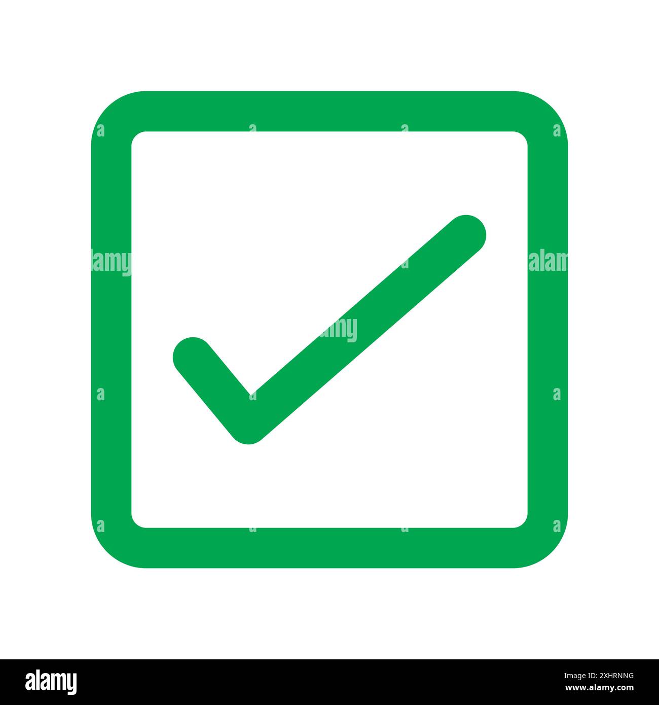 Check sign icon Black line art vector in black and white outline set ...