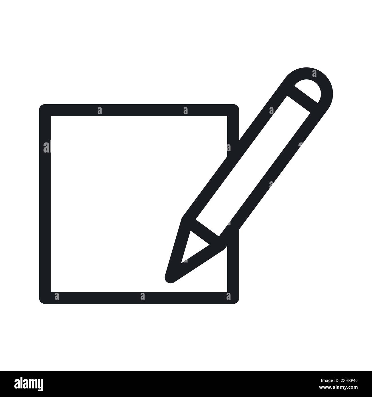 Edit Image Icon Black line art vector in black and white outline set ...
