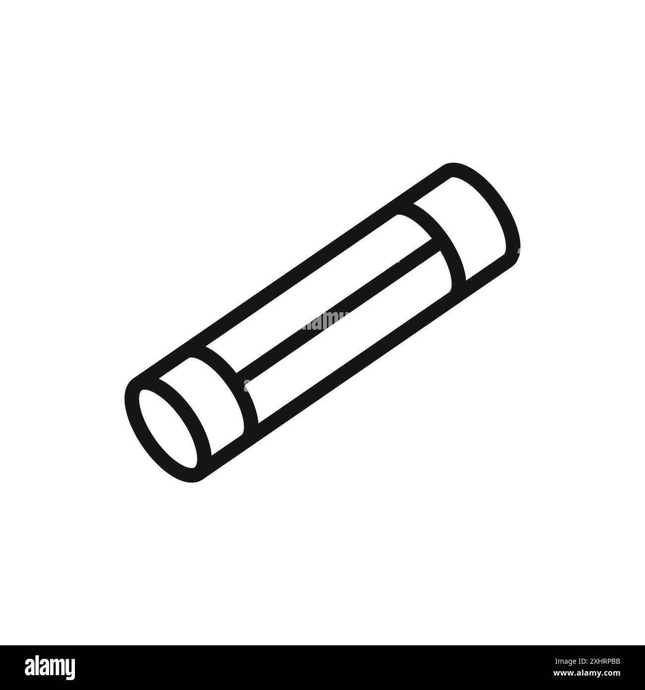 Electric fuse icon Black line art vector in black and white outline set collection sign Stock ...