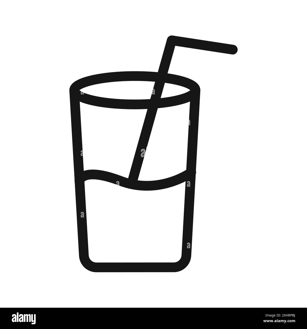 drink icon Black line art vector in black and white outline set ...