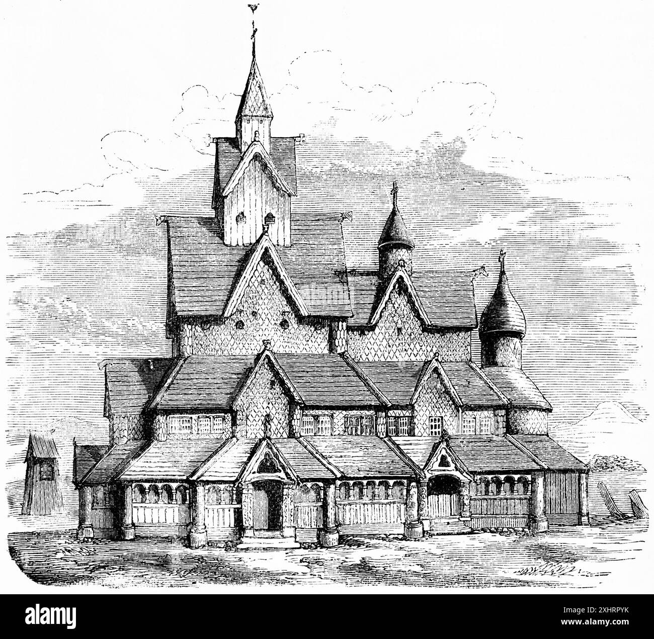 Historic stave church Cut Out Stock Images & Pictures - Alamy