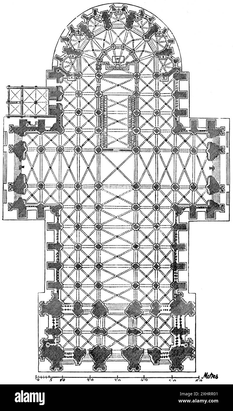 Floor plan of Koelln Cathedral, High Cathedral Church of St Peter ...