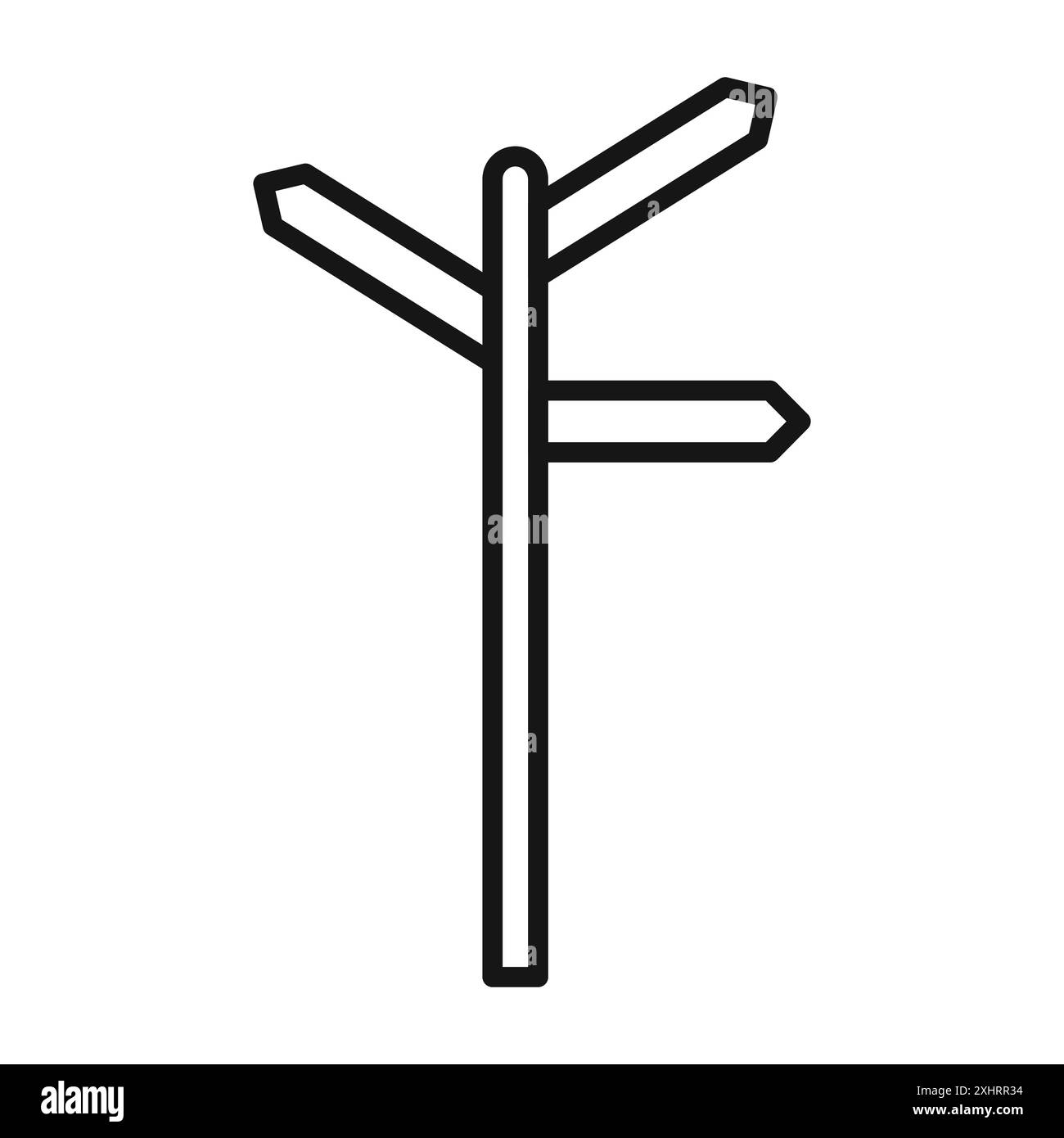 Signboard roadside arrow symbol Stock Vector Images - Alamy