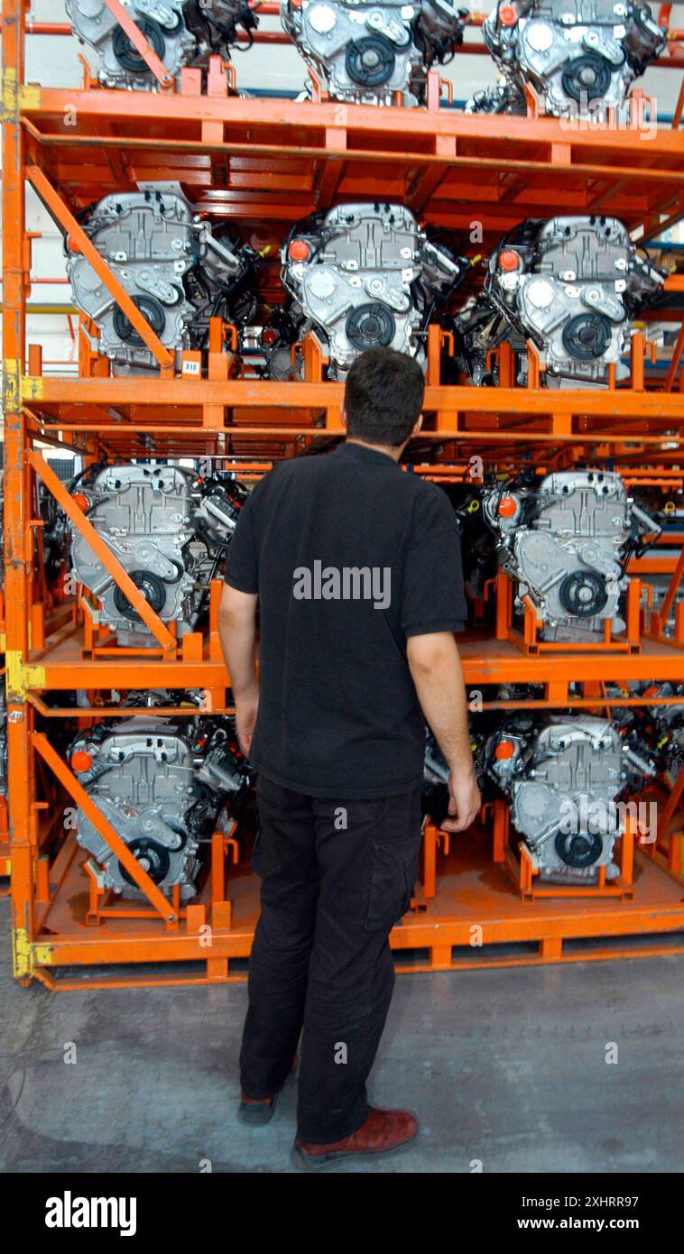 internal combustion engine in automotive production, part of a vehicle ...