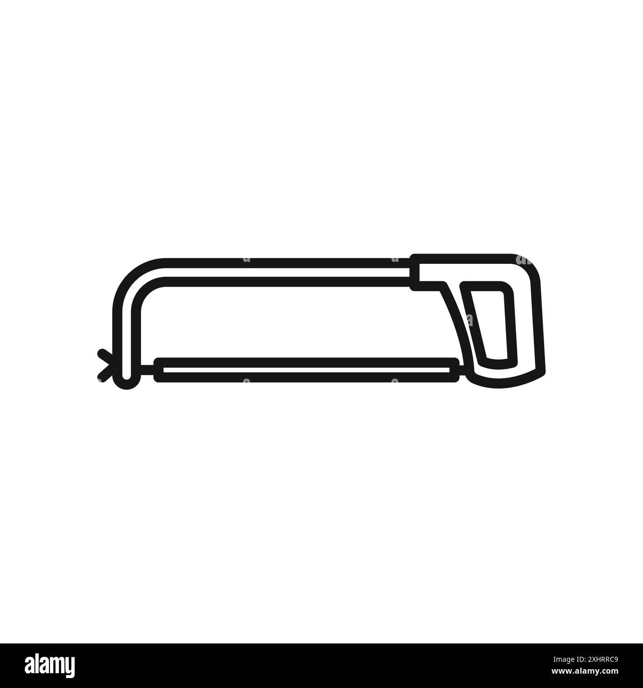 hacksaw icon Black line art vector in black and white outline set collection sign Stock Vector ...