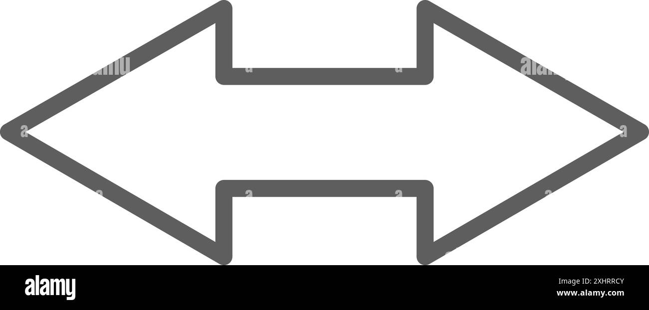 Double side arrow hi-res stock photography and images - Alamy