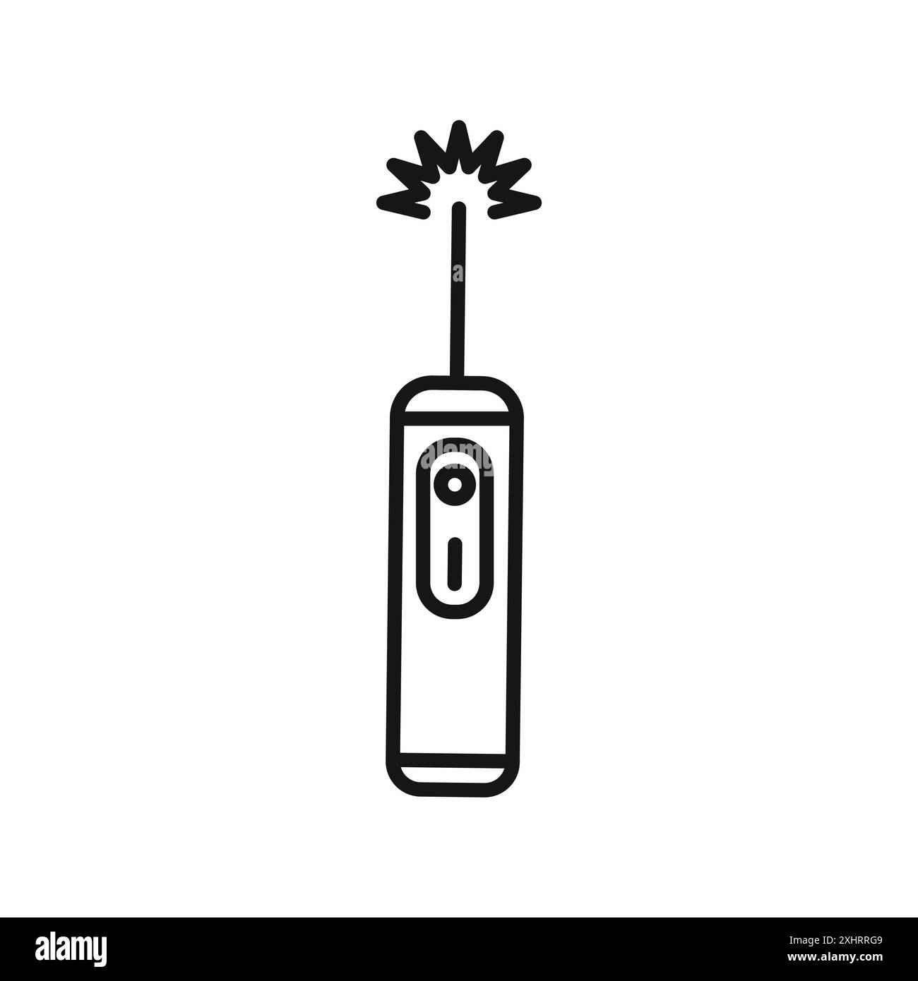 laser icon Black line art vector in black and white outline set ...