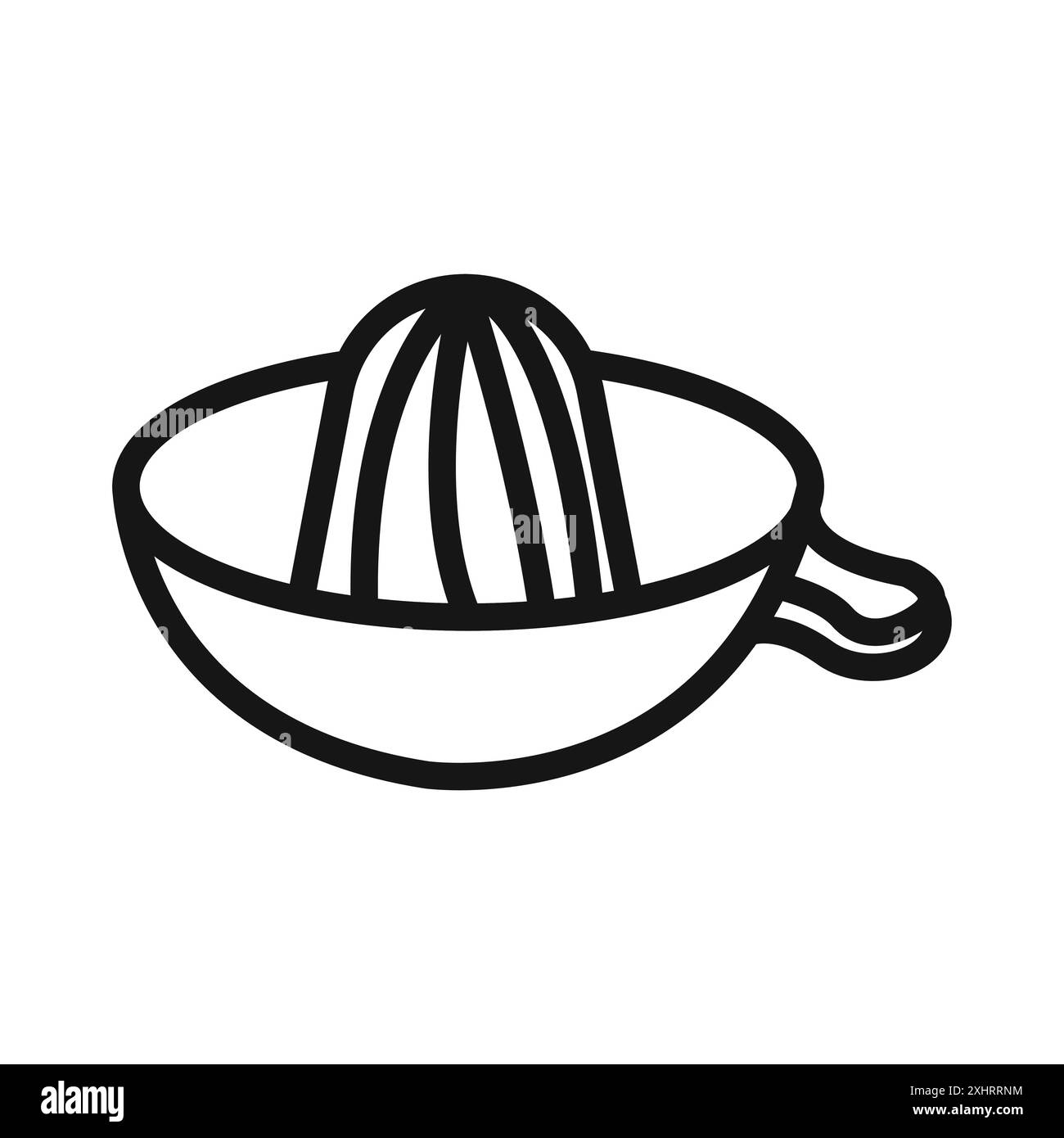 Lemon squeezer icon Black line art vector in black and white outline set collection sign Stock ...