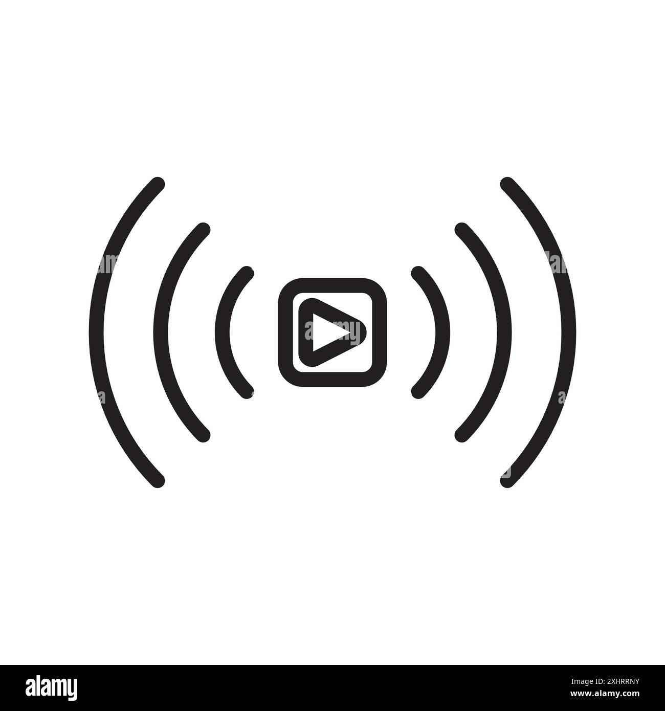 Live icon Black line art vector in black and white outline set ...