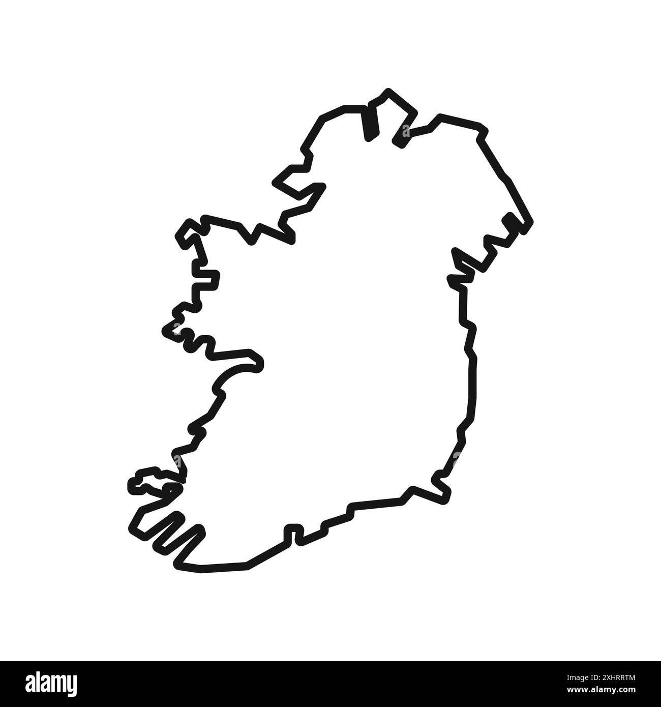 Ireland Map 02 Powerpoint Templates