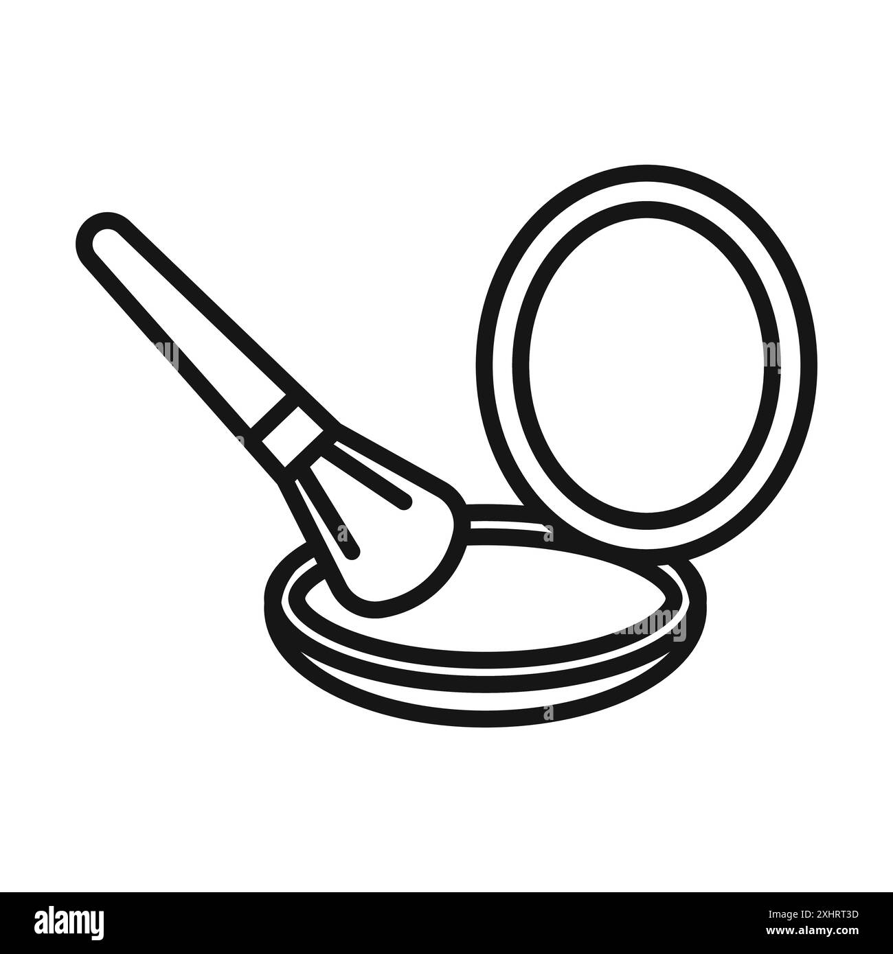 Makeup Icon Black Line Art Vector In Black And White Outline Set Collection Sign Stock Vector