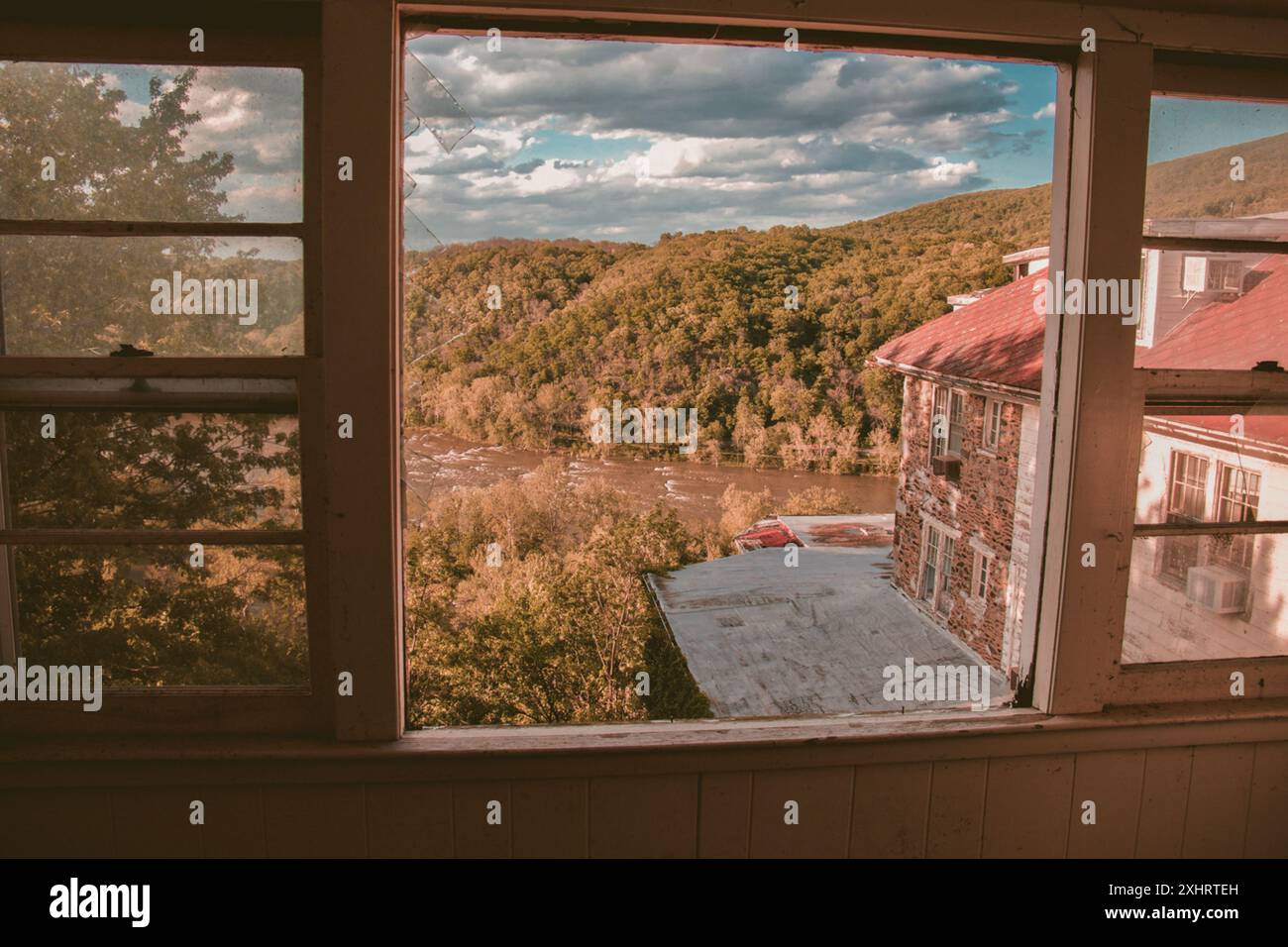 Appalachian Mountains through window Stock Photo - Alamy