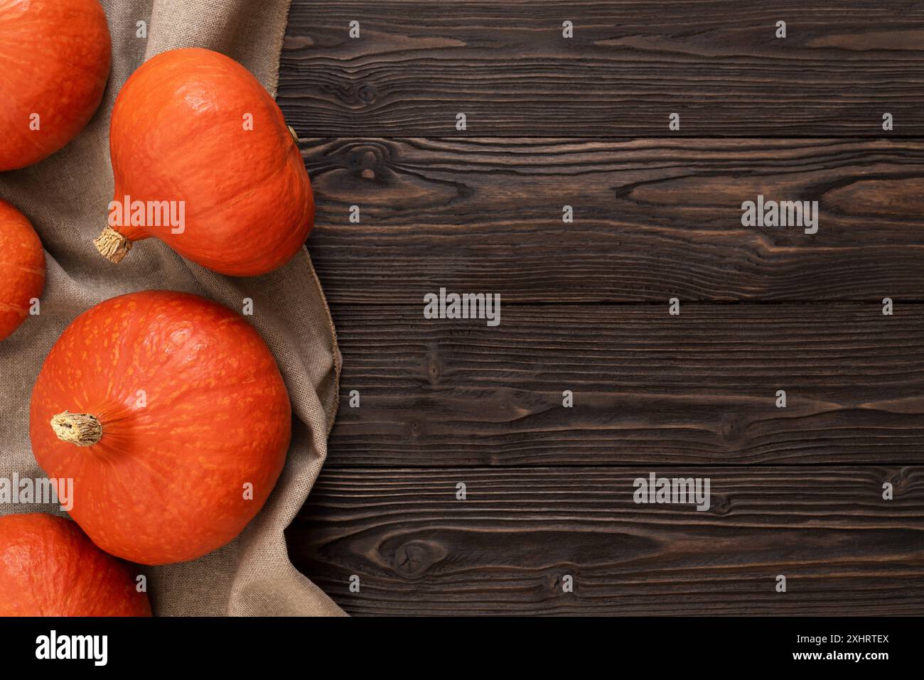 Top View of Hokkaido Pumpkins, also known as Red Kuri Squash or Uchiki ...