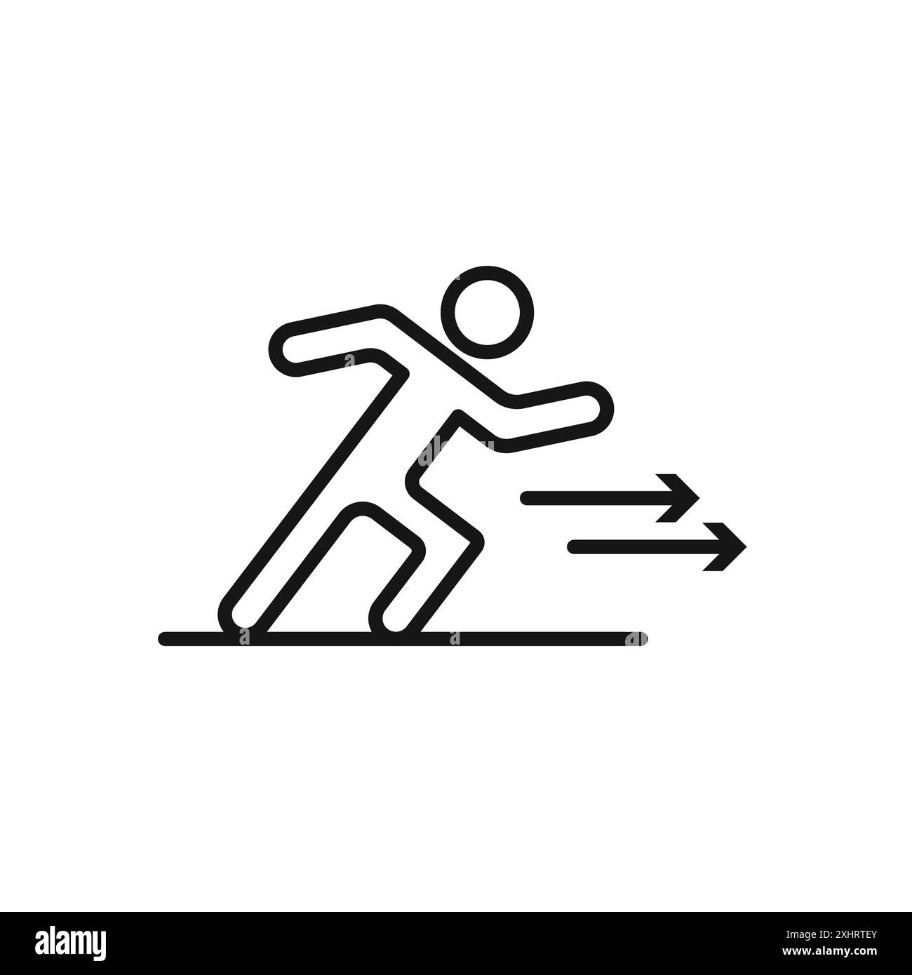 Jogging track sign Stock Vector Images - Alamy