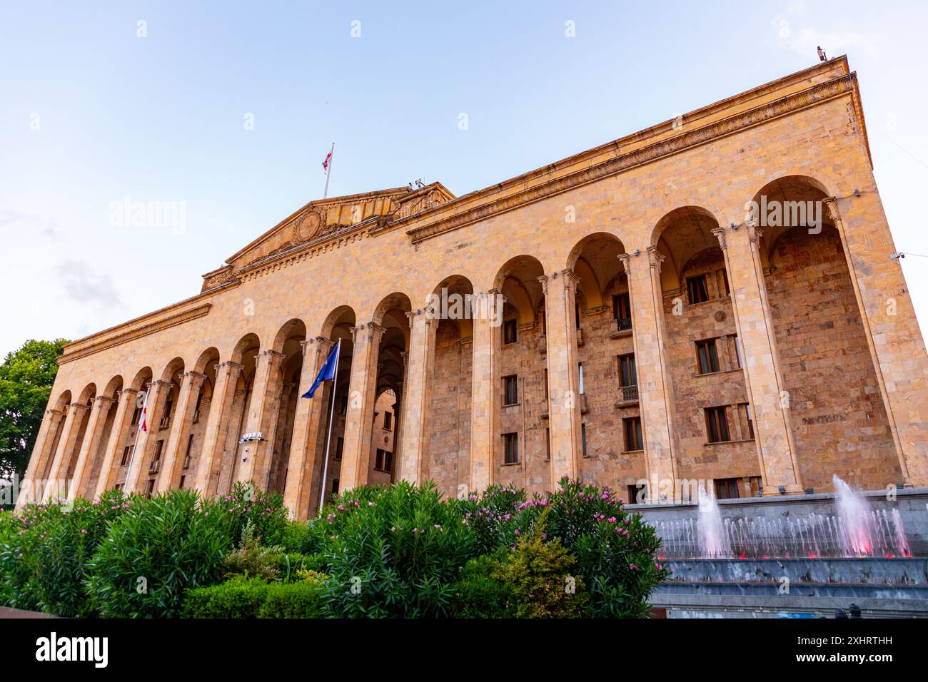 Tbilisi, Georgia - 26 JUNE, 2024: The Parliament of Georgia Building is ...