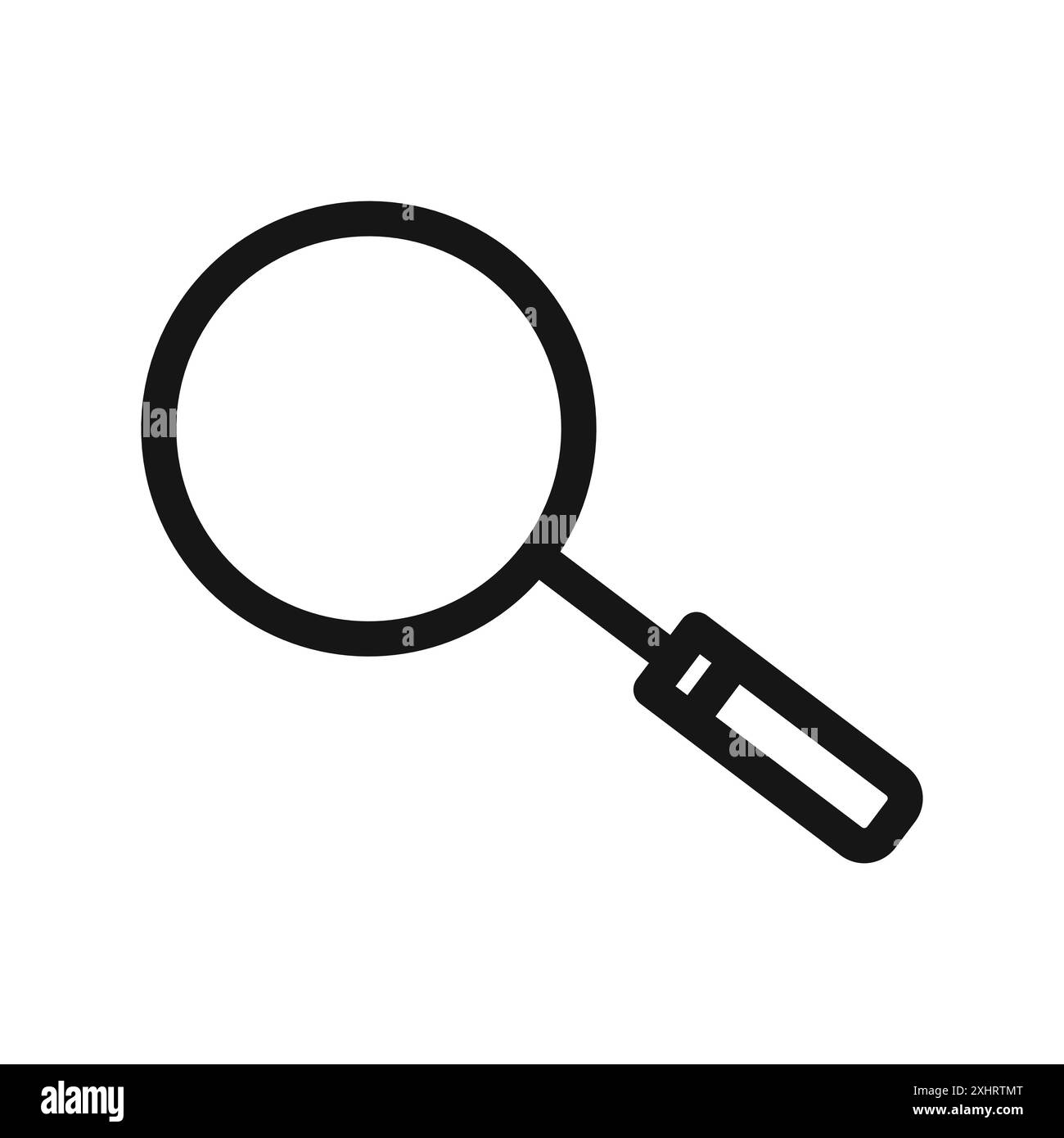 search icon Black line art vector in black and white outline set ...