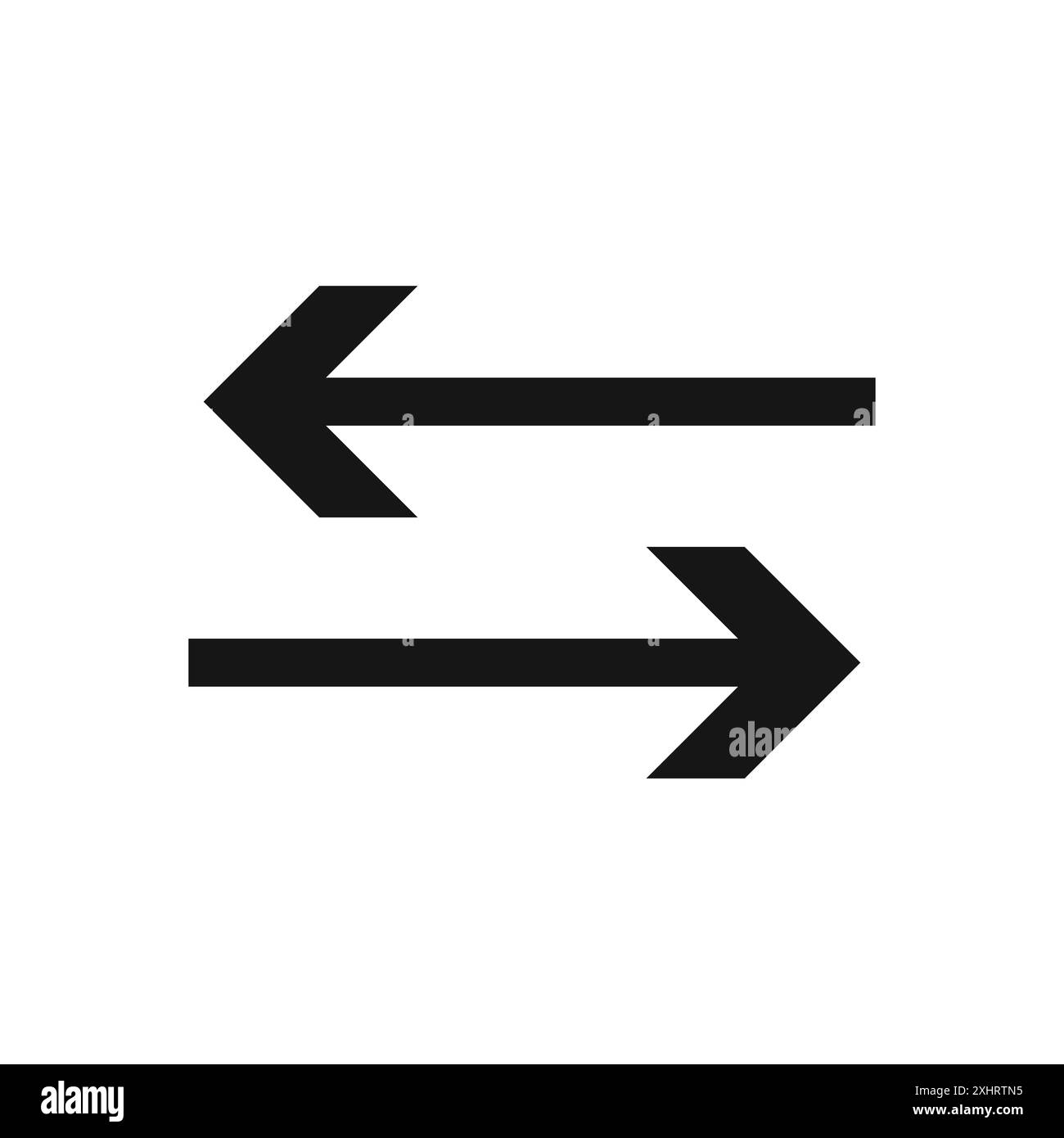 Reverse double arrow Black and White Stock Photos & Images - Alamy