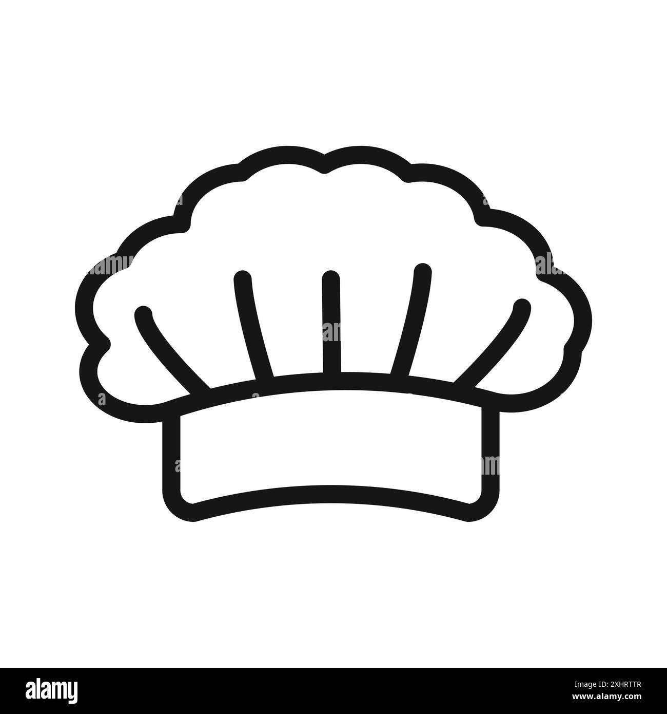 toque icon Black line art vector in black and white outline set ...