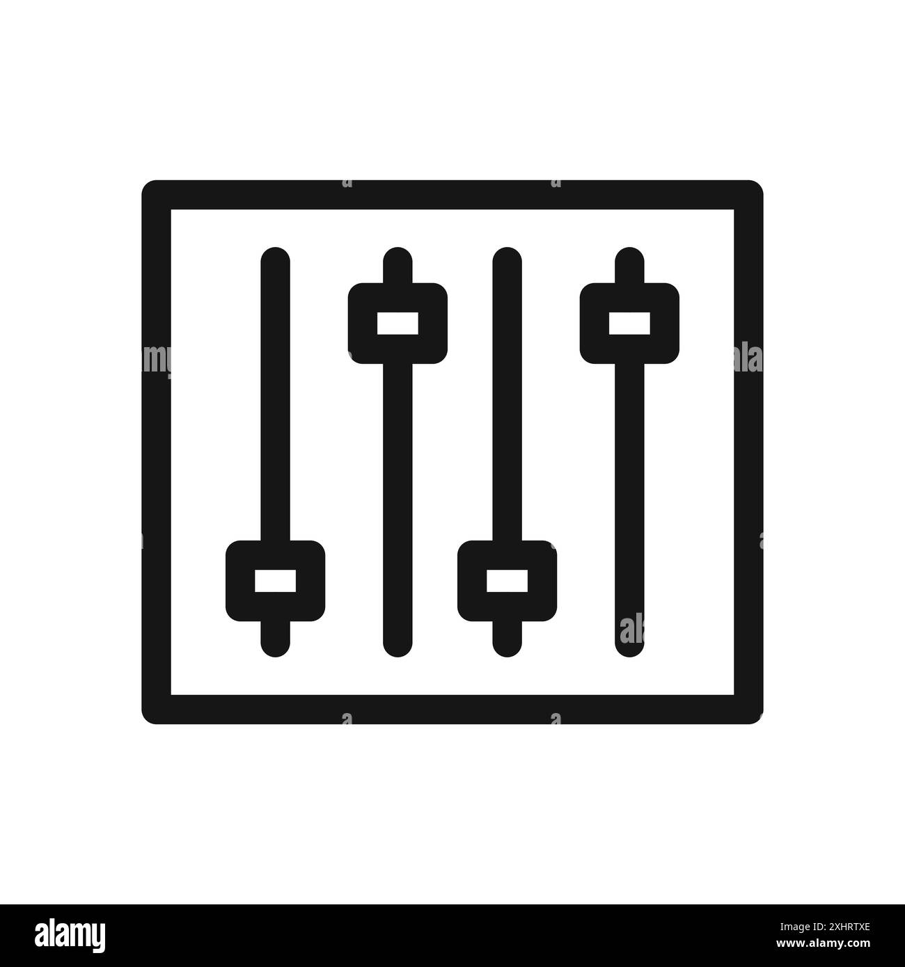 Mixing desk electronic mixer Cut Out Stock Images & Pictures - Alamy