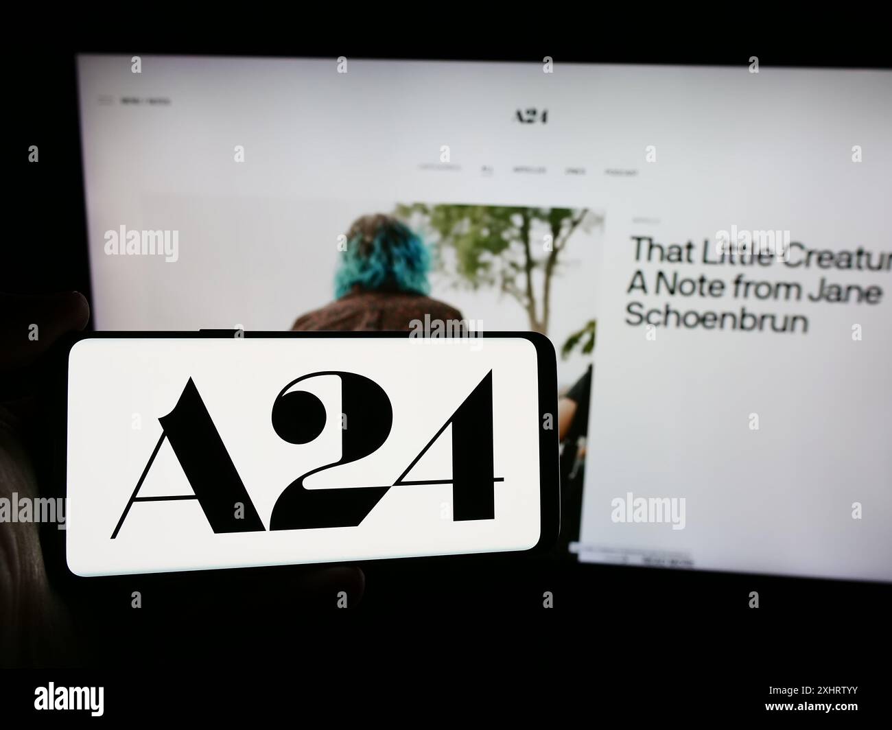A24 films logo hi-res stock photography and images - Alamy