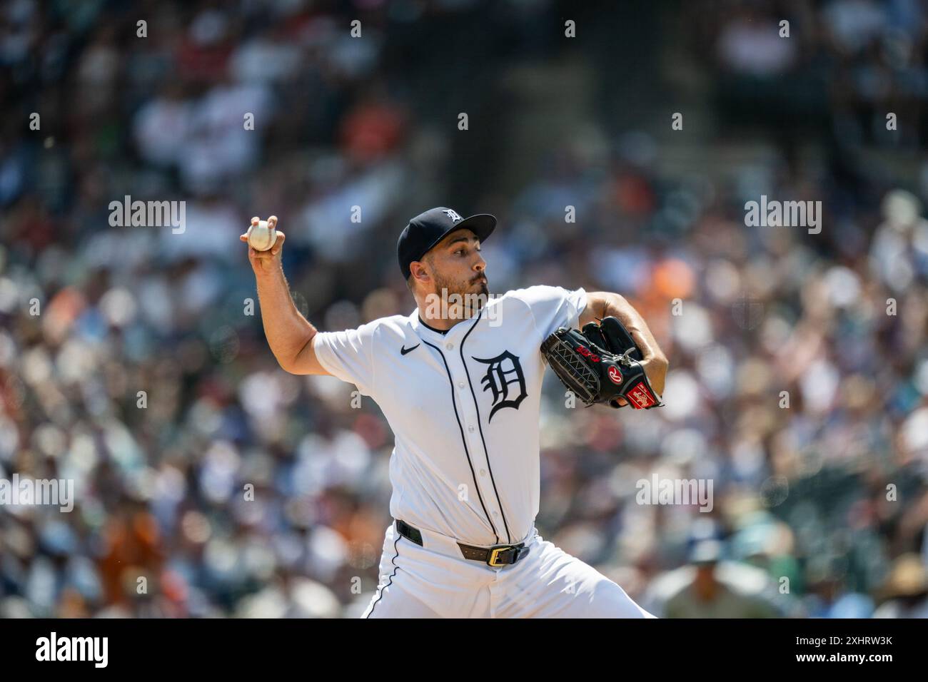 Detroit Tigers pitcher Alex Faedo (49) during a MLB baseball game ...