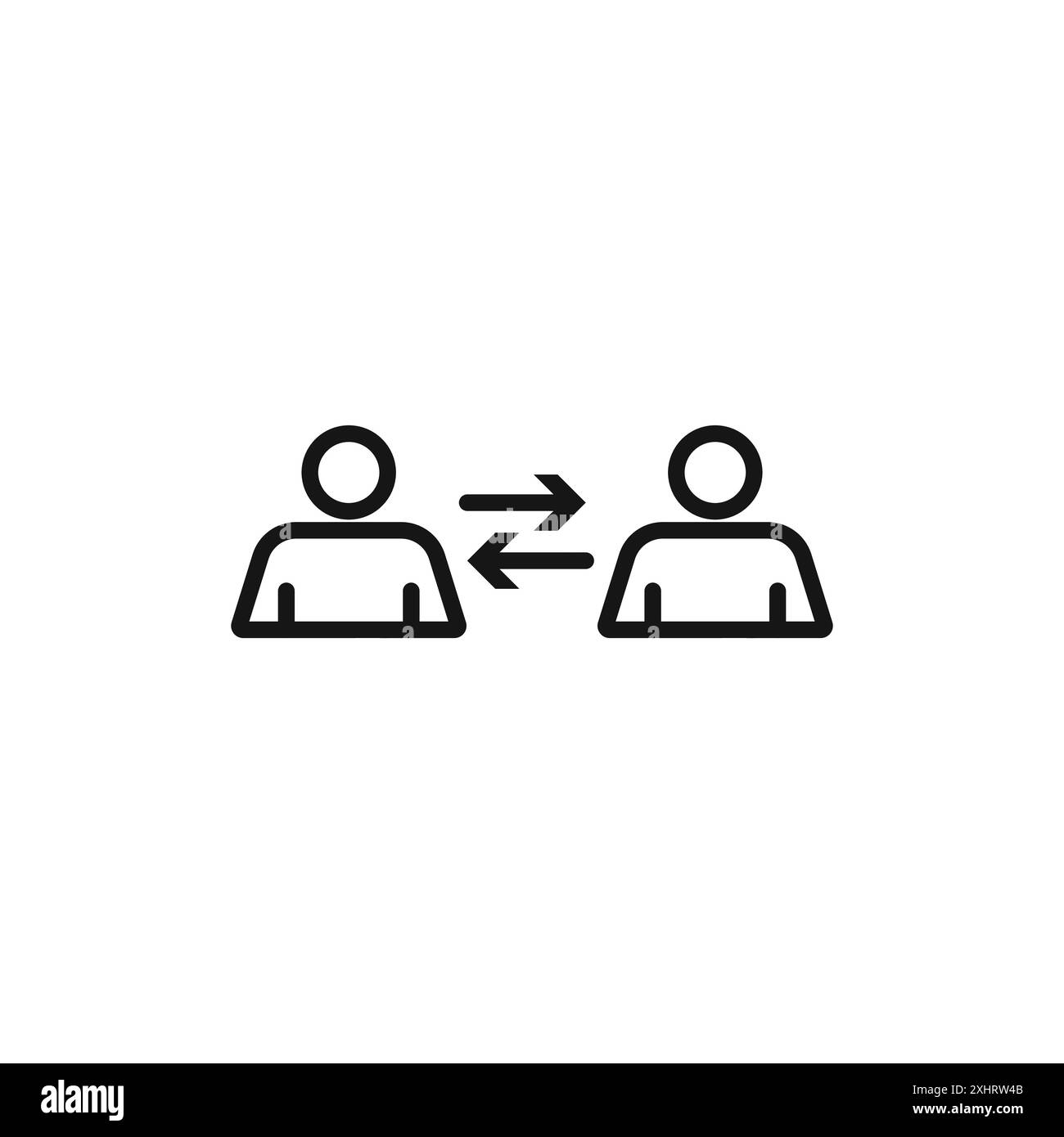Concept teamwork symbol interaction Black and White Stock Photos ...
