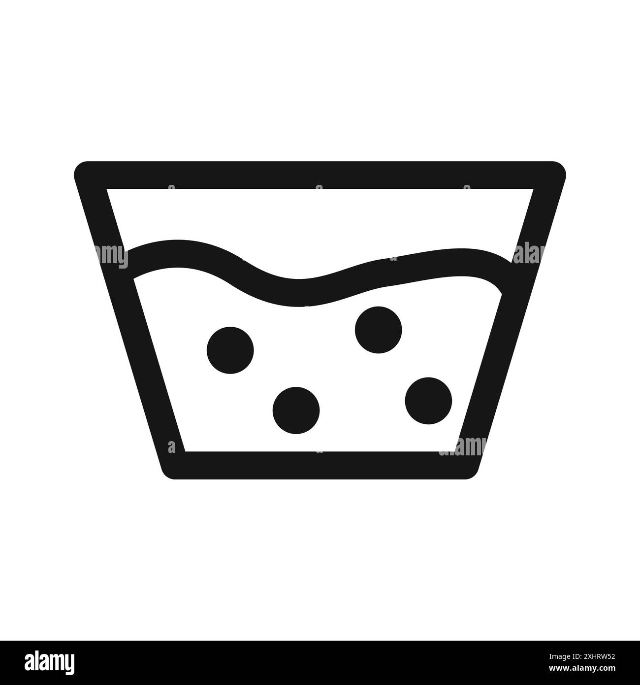 Water soak icon Black line art vector in black and white outline set ...