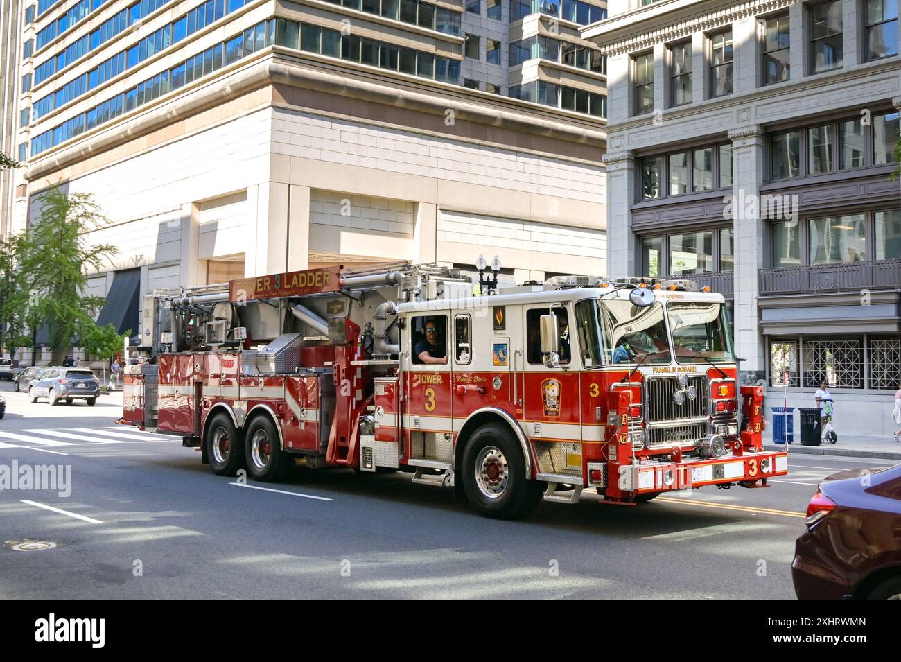 Fire department truck ladder hi-res stock photography and images - Alamy