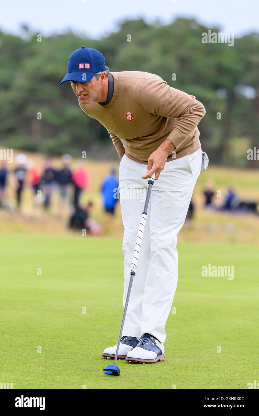 Adam Scott on the 5th hole during day four of the Genesis Scottish Open ...
