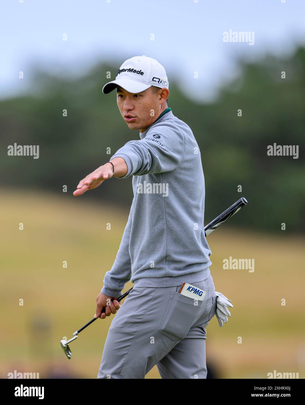 Colin Morikawa on the 5th hole during day four of the Genesis Scottish ...