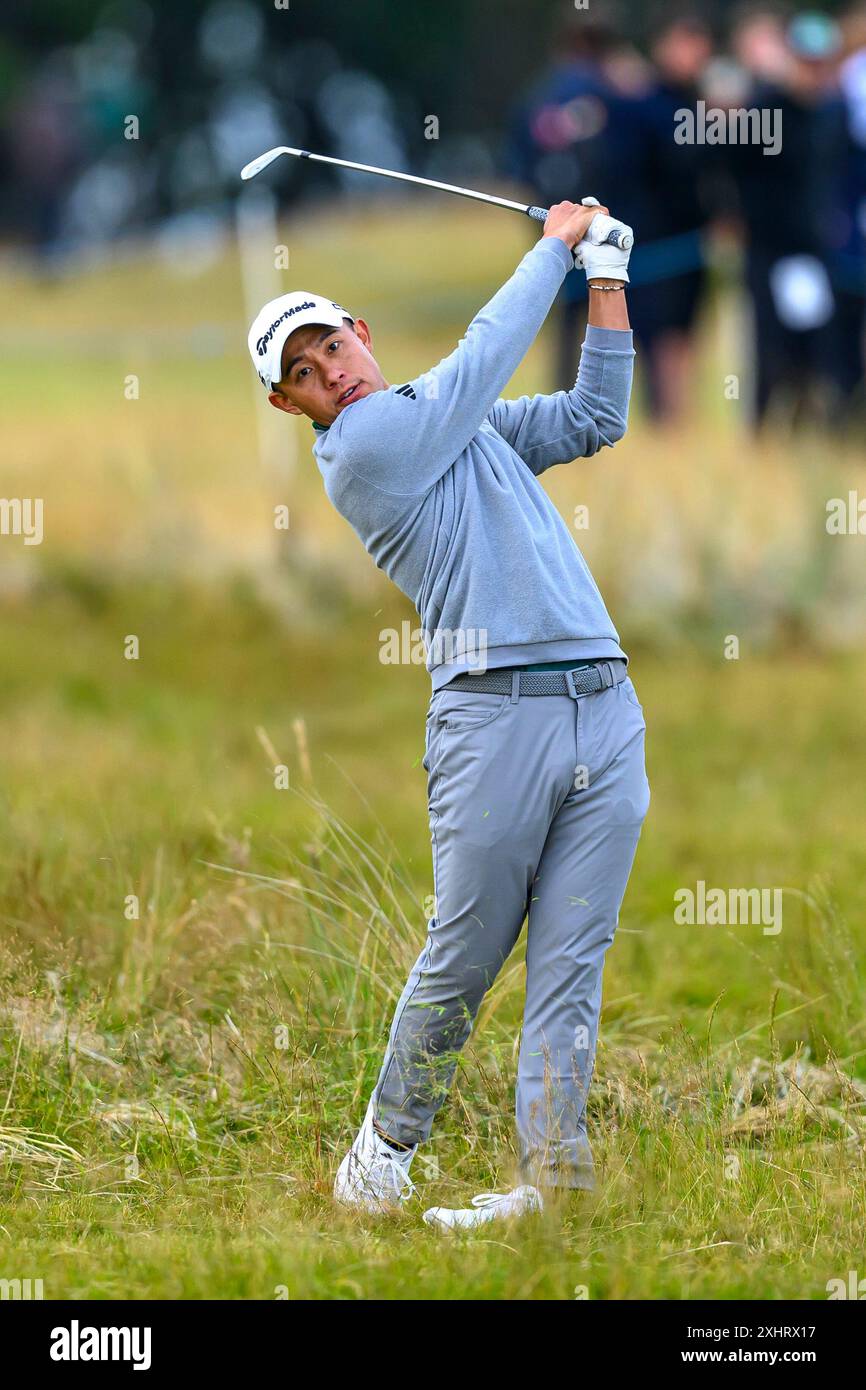 Colin Morikawa on the 16th hole during day four of the Genesis Scottish ...