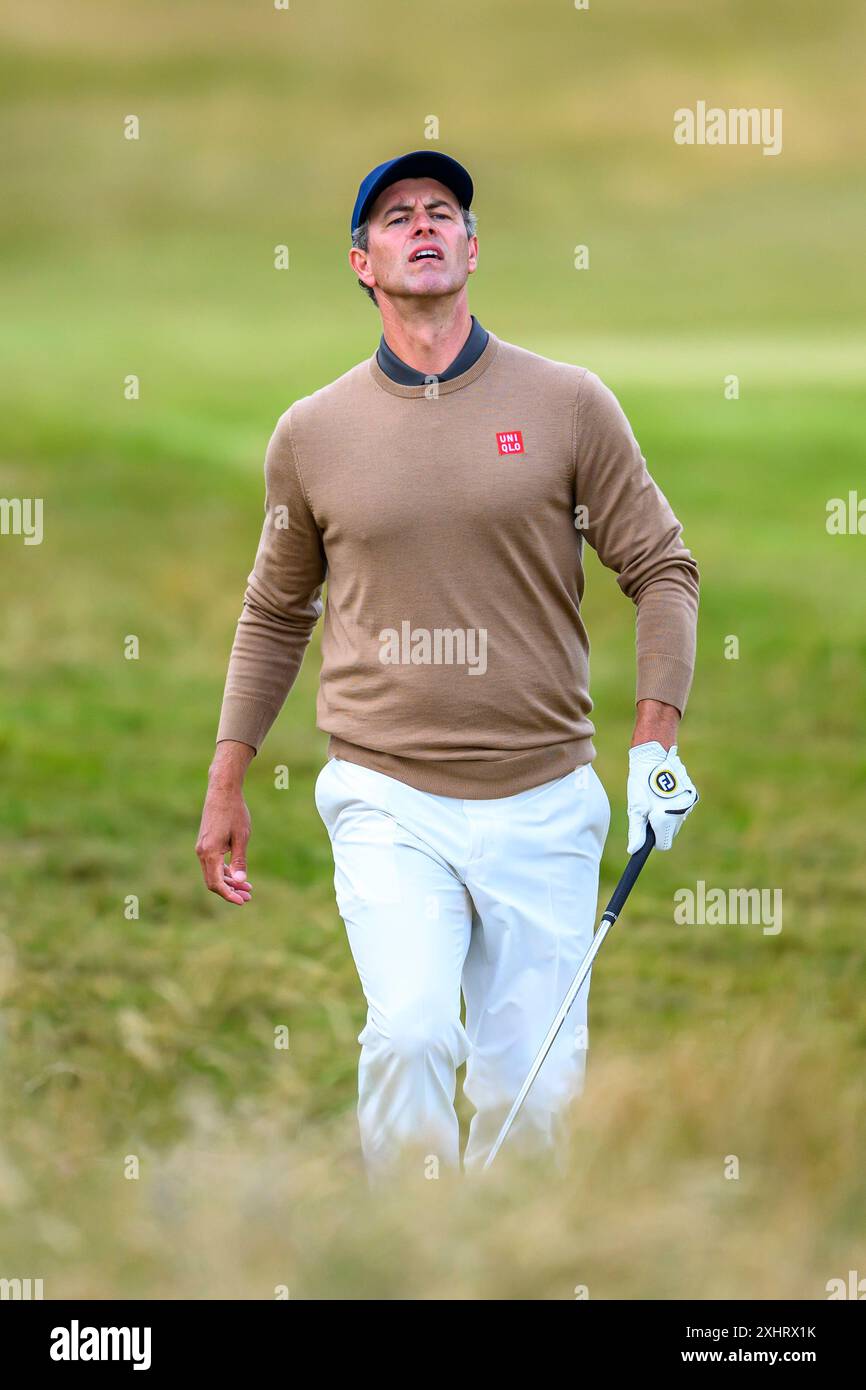Adam Scott on the 16th hole during day four of the Genesis Scottish ...