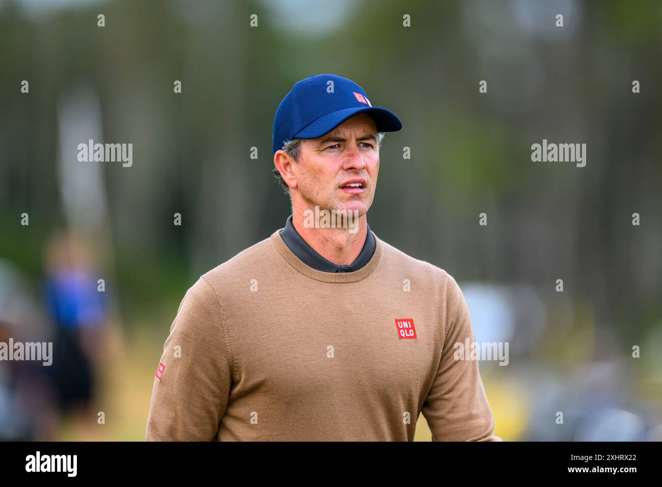 Adam Scott on the 16th hole during day four of the Genesis Scottish ...