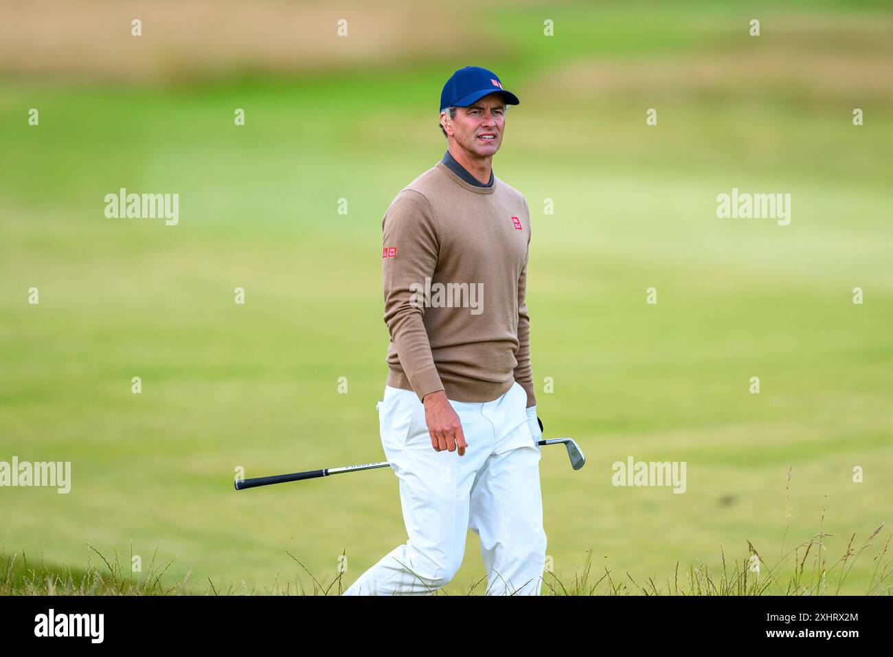 Adam Scott on the 16th hole during day four of the Genesis Scottish ...