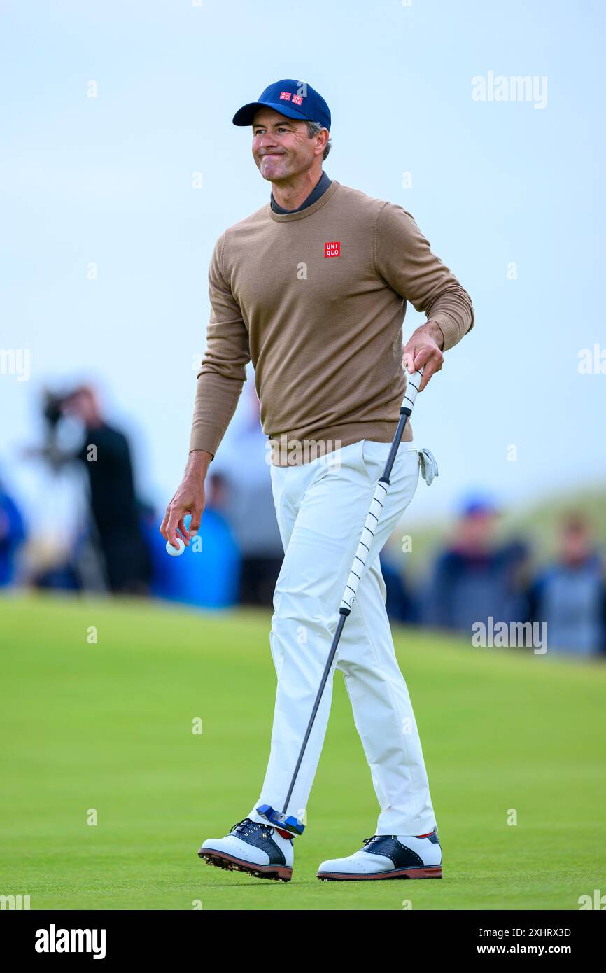 Adam Scott on the 16th hole during day four of the Genesis Scottish ...