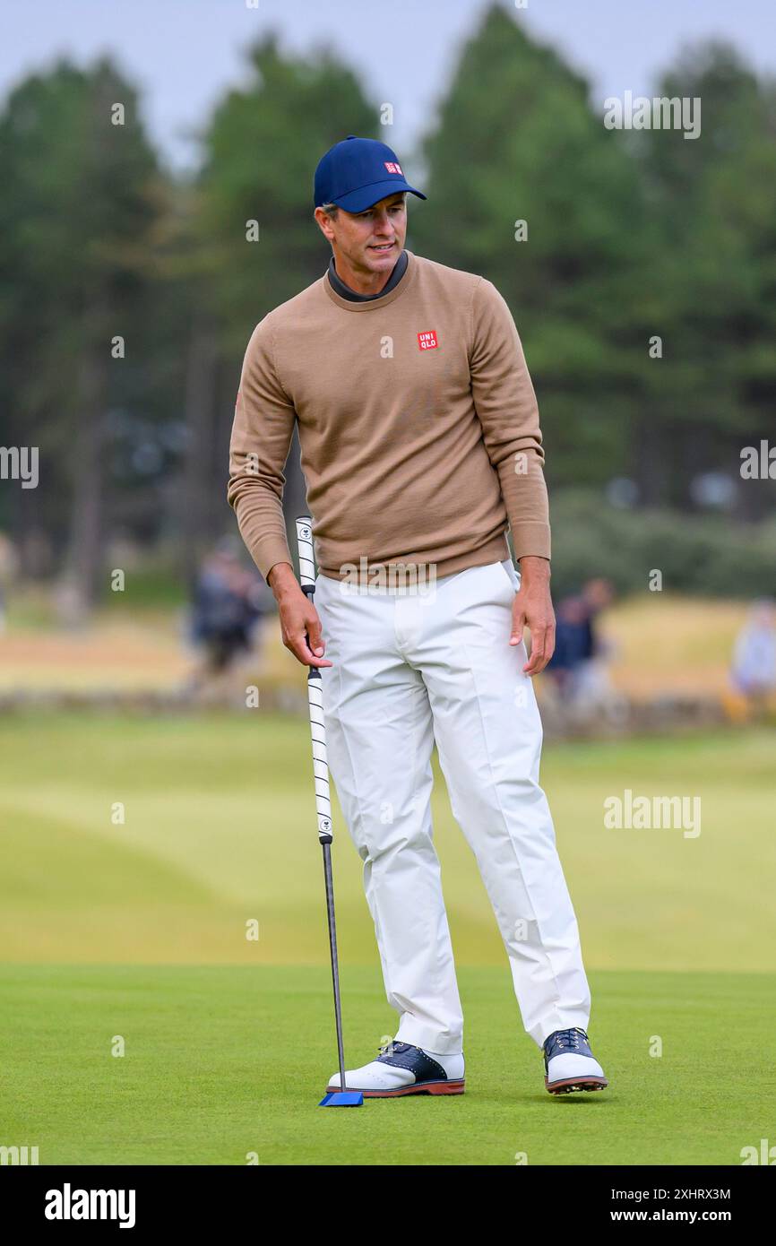 Adam Scott on the 5th hole during day four of the Genesis Scottish Open ...