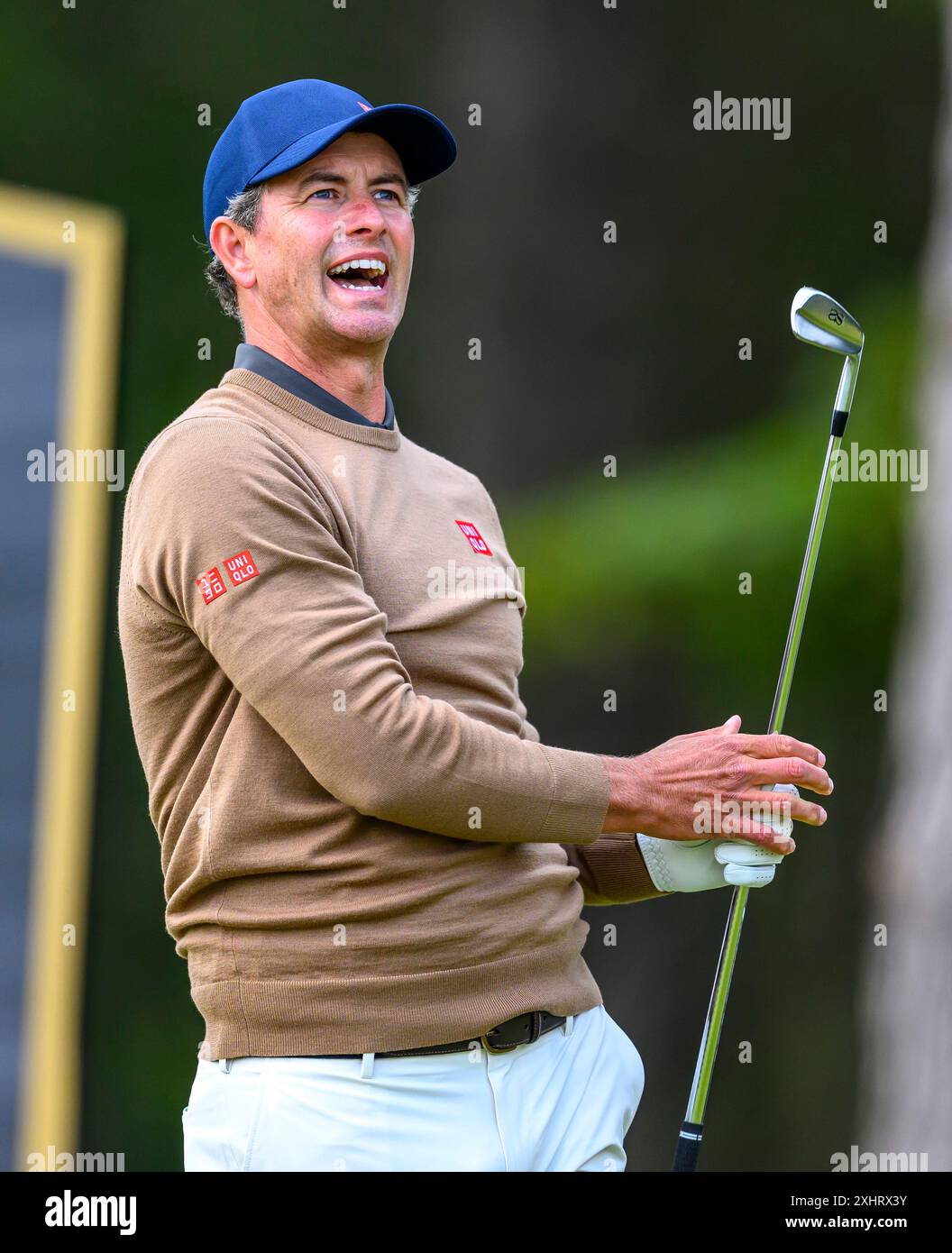 Adam Scott on the 17th hole during day four of the Genesis Scottish ...