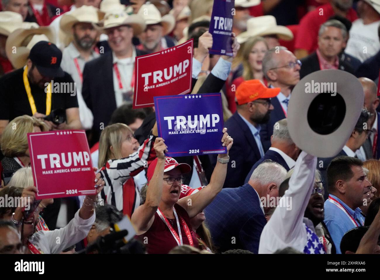 Milwaukee, United States. 15th July, 2024. Delegates at the 2024 ...