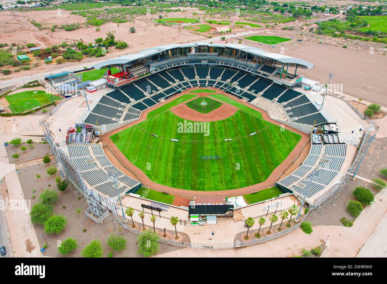 Aerial view of the current Yaquis stadium in Ciudad Obregón , LMP team ...