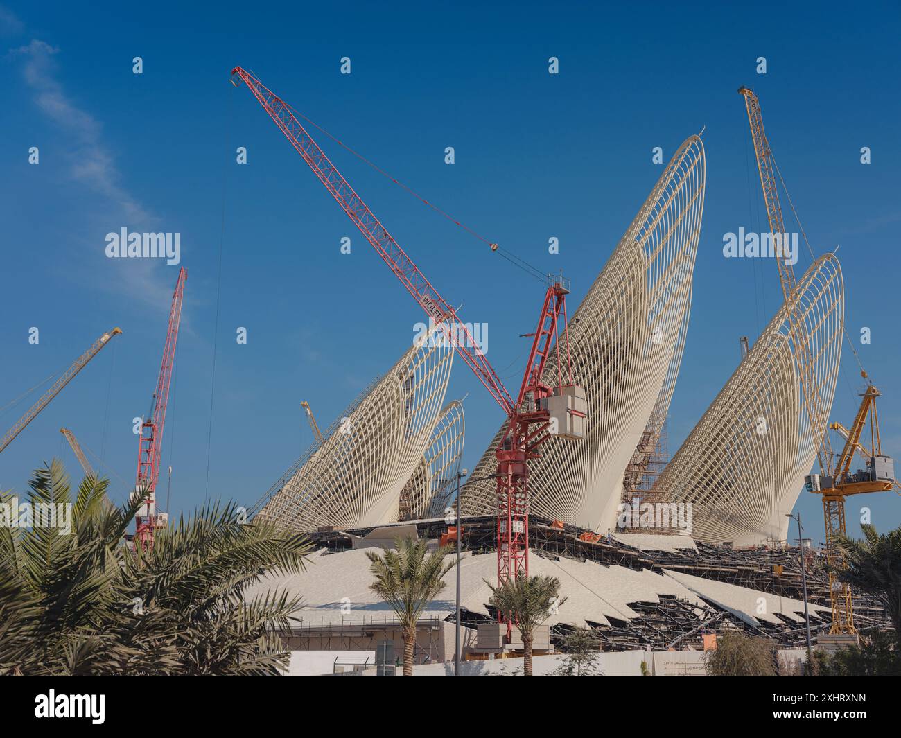 Abu Dhabi, United Arab Emirates - January 13 2024 : Construction of the ...