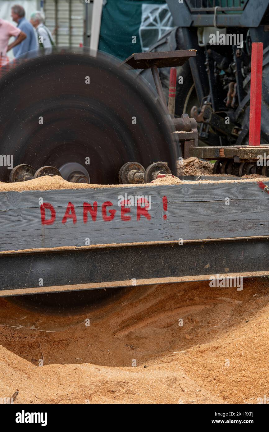Steam engine powered circular sawmill hi-res stock photography and ...