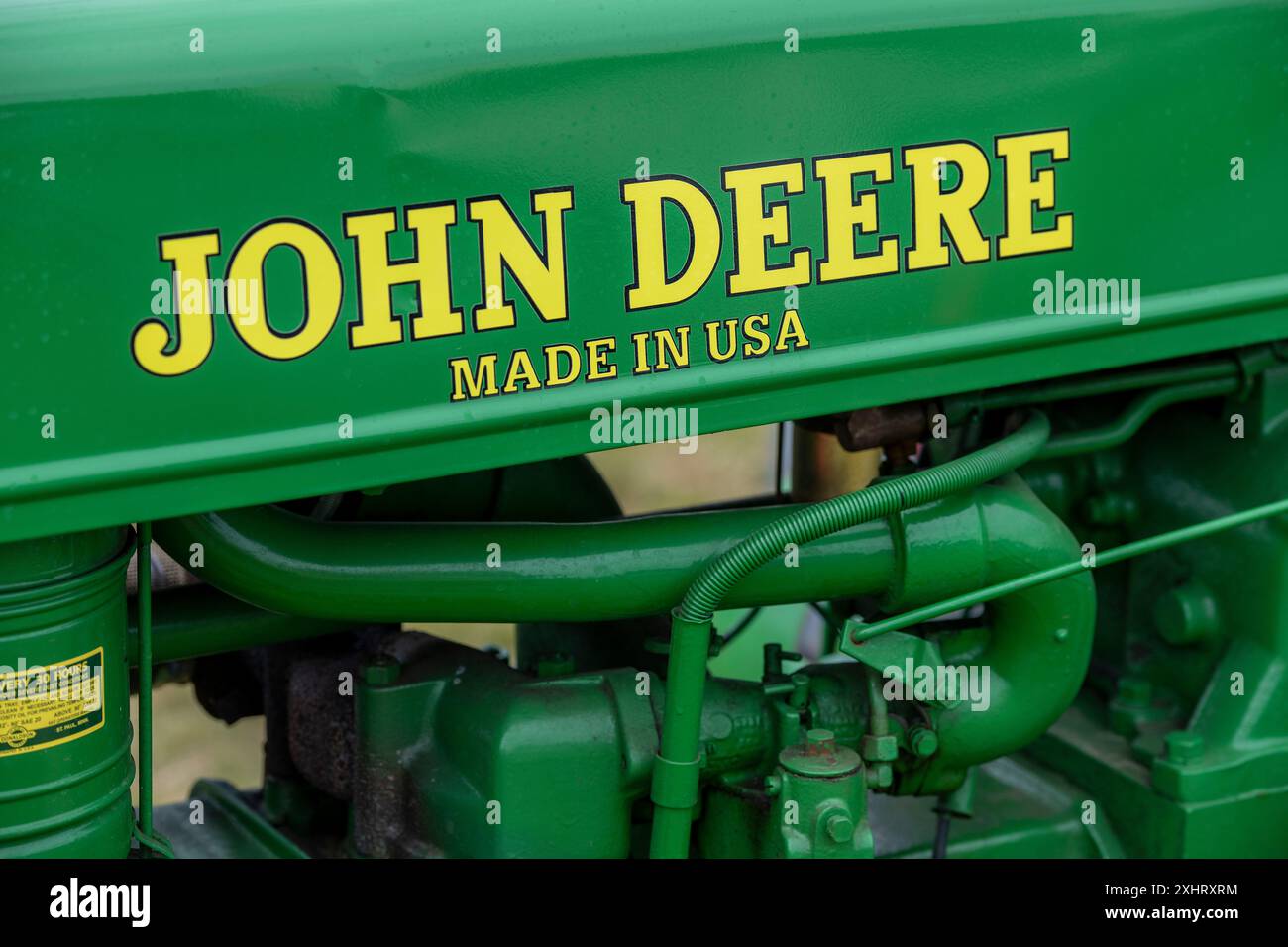 close-up of john deere tractor Stock Photo - Alamy