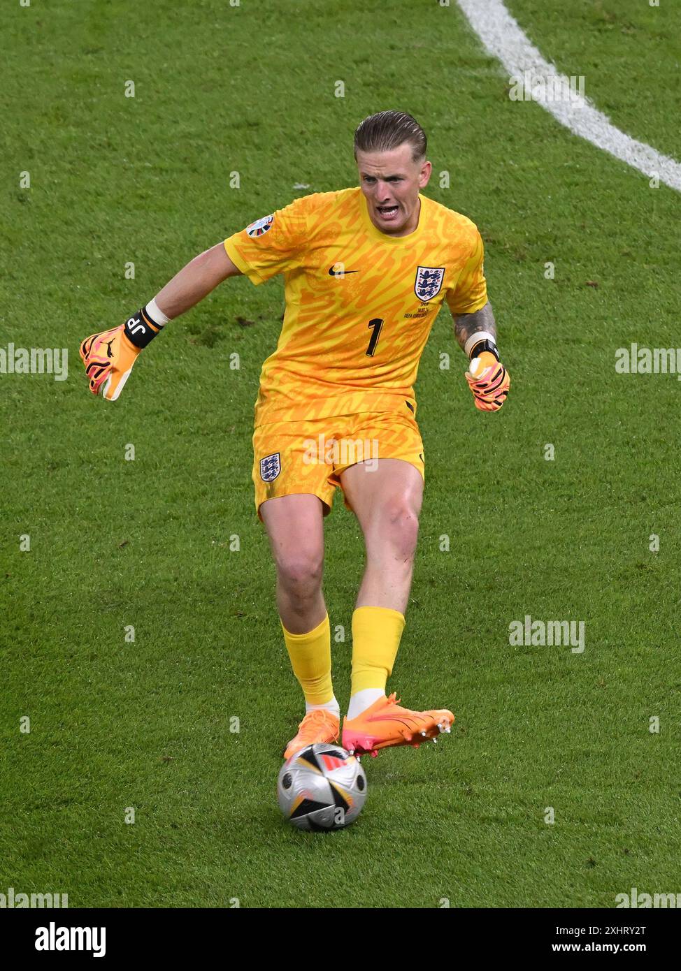 BERLIN - England goalkeeper Jordan Pickford during the UEFA EURO 2024 ...