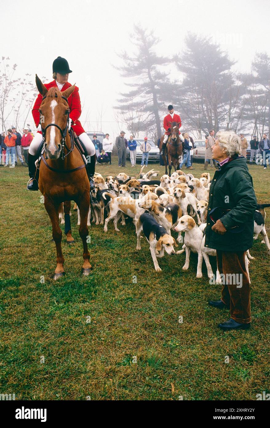 MRS. JOHN B. “NANCY” HANNUM; GRAND DAME OF FOX HUNTING ON HORSEBACK ...