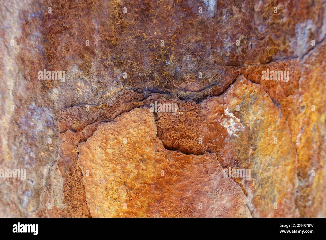 abstract background with a rusty old corroded surface of iron, close up ...
