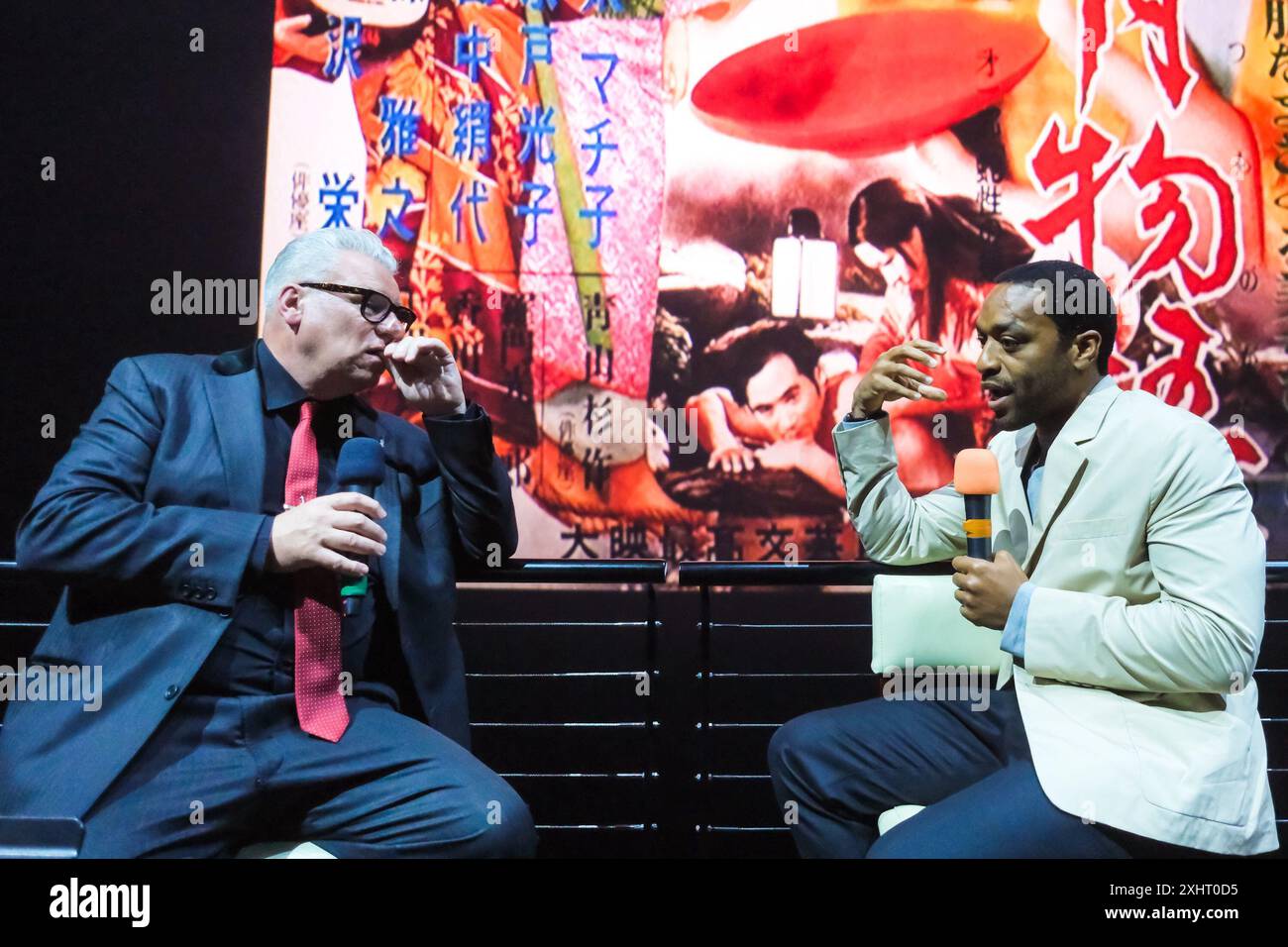 London, UK. 15th July, 2024. Mark Kermode and Chiwetel Ejiofor ...