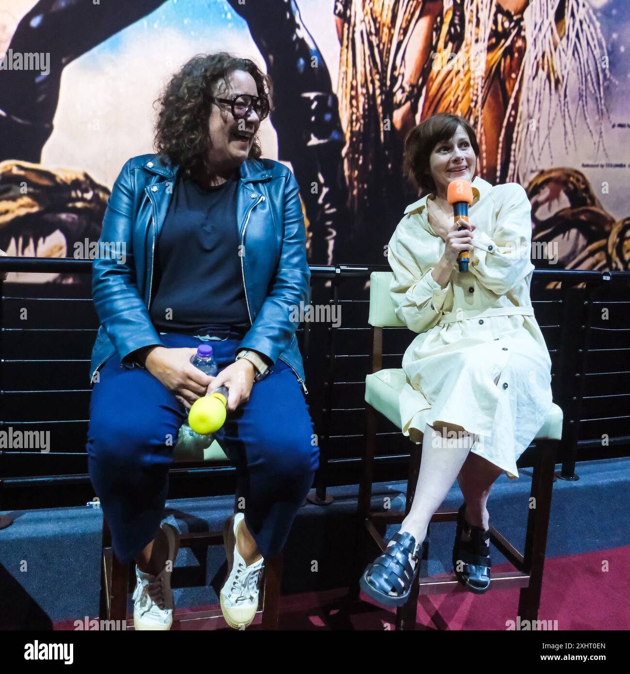 London, UK. 15th July, 2024. Louise Brealey and Janis Pugh discussing ...