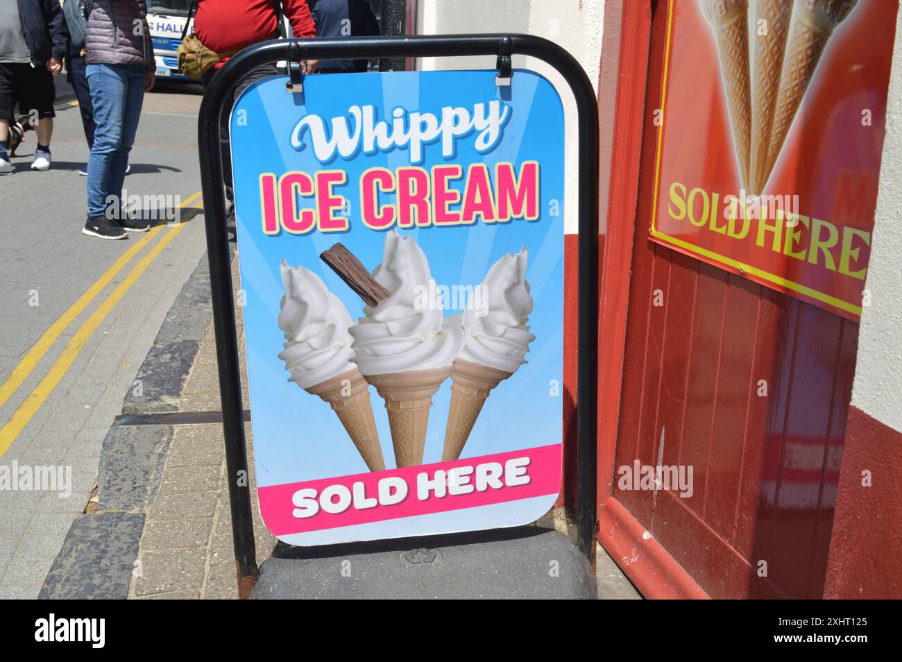 Mr Whippy Ice Cream Sign in Tenby, Pembrokeshire, Wales, United Kingdom ...
